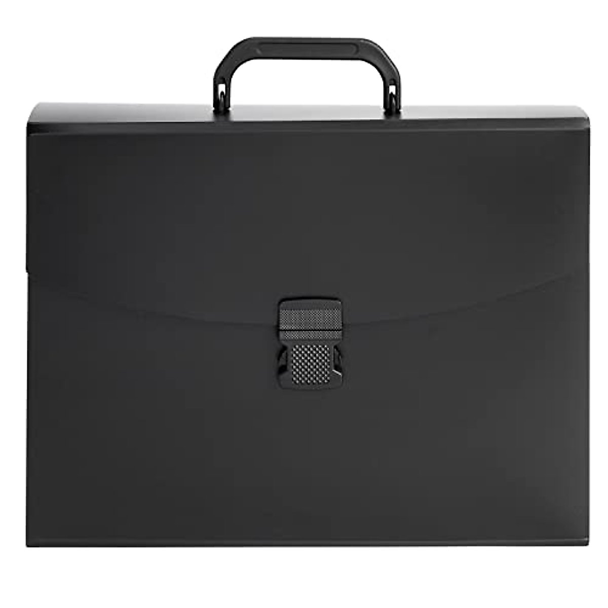 Juvale 25 Pocket Accordion File Organizer with Handle, Alphabetical Tabs, Expandable Portable File Tote for Letter Size Documents, Home, Office (13 x 10 x 3 in), Black