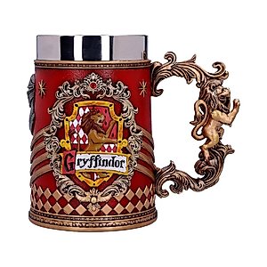 Nemesis Now Harry Potter Gryffindor Hogwarts House Collectible Tankard, 1 Count (Pack of 1), Red Gold, 650 milliliters