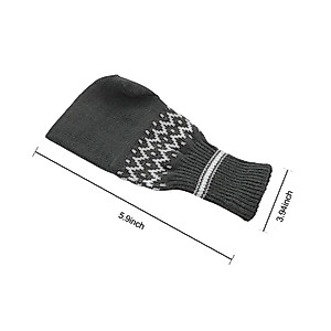 Beer Mitten Gloves - Beer Beverage Gloves Knit Stitched Drink Mitt Holder - Insulating Beer Glove to Keep Your Hand Warm in Winter New Year Party Favors (2Pcs)