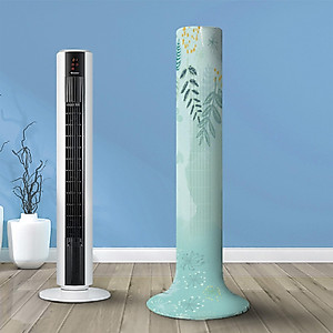AMIJOUX Tower Fan Dust Cover, Vertical Fan Dustproof Protection Cover, Dustproof Standing Pedestal Fans Covers Protective Oscillating Guard Protector for Floor Fan