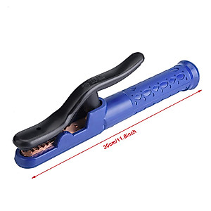 Electrode Holder 800A Capacity Insulated Copper Welding Clamp for Welding Machine Brass Red Copper(Brass)