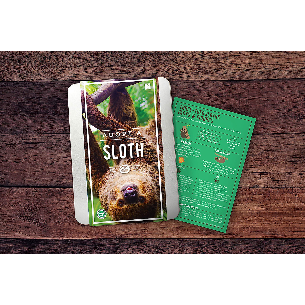 Gift Republic Sloth Adopt It, One Size, Multicolor