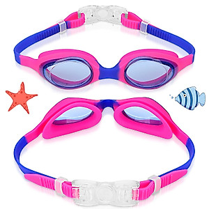 Careula Kids Swim Goggles, Swimming Goggles for Boys Girls Kid Toddlers Age 2-12