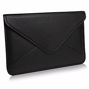 BoxWave Case for Lenovo Thinkpad X1 Yoga (3rd Gen) (Case Elite Leather Messenger Pouch, Synthetic Leather Cover Case Envelope Design for Lenovo Thinkpad X1 Yoga (3rd Gen) - Jet Black