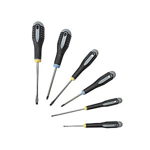 Bahco 9882 BE-9882 Slot/Pozi Ergo Screwdriver Set (6 Pieces)
