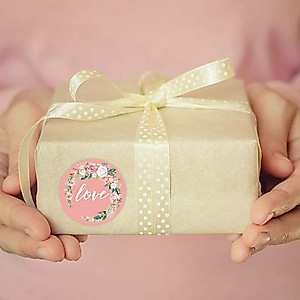 2000pcs Floral Stickers Stickers 1'' 25mm Adhesive Labels Decorative Envelope Seal Stickers for Gifts, Wedding,Birthday, Party,Packaging for Small Business