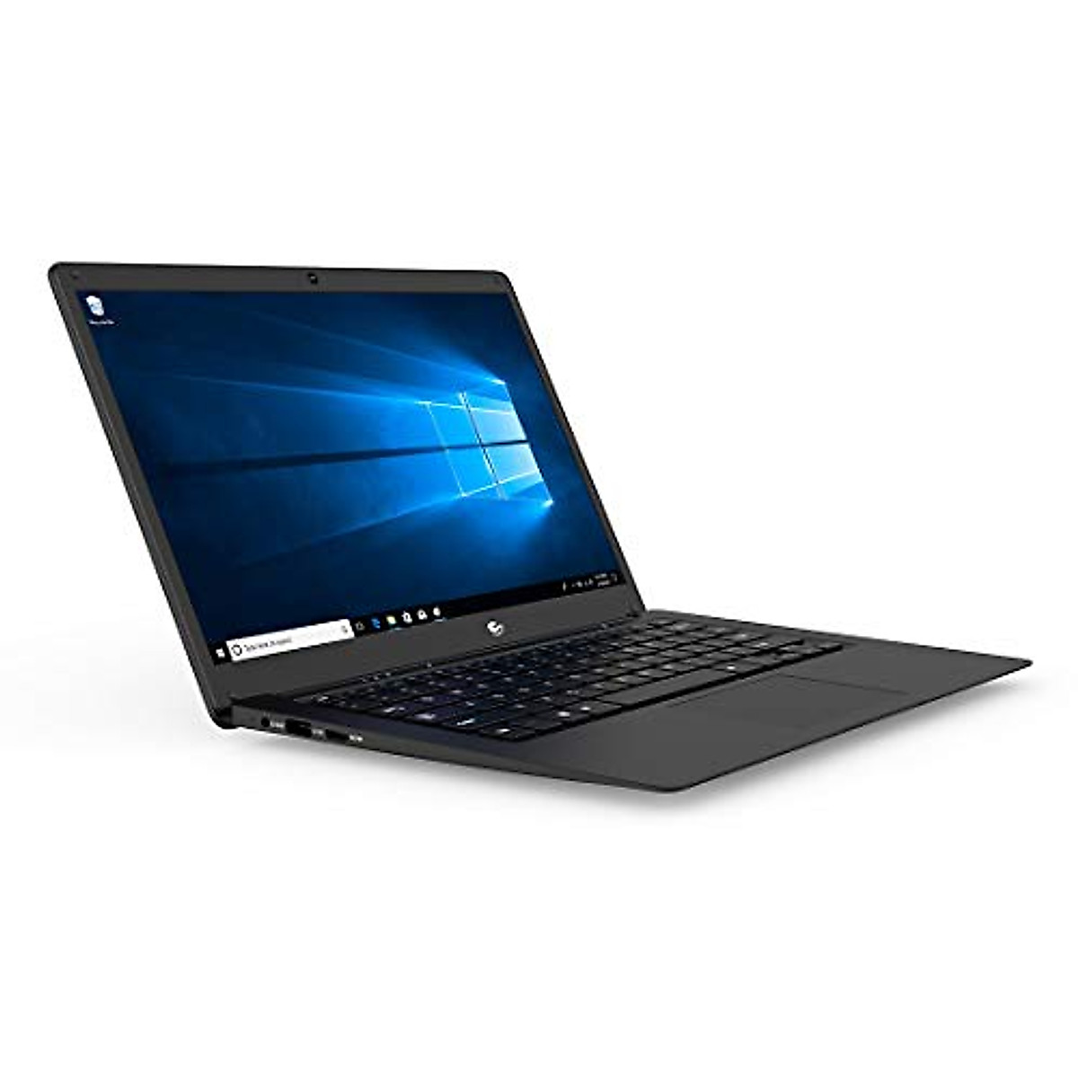 Ematic 14.1" Laptop PC with Intel Atom Quad-Core Processor, 4GB Memory, 32GB Flash Storage and Windows 10, Black (Ewt147), 14-14.99 inches