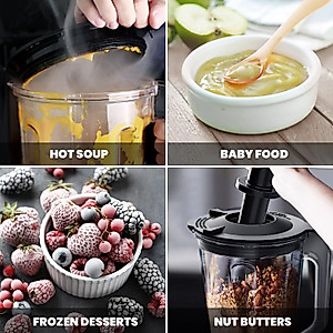 BlendTide Commercial Blenders 64oz for Kitchen: Quiet Professional Vacuum Blender for Smoothies & Shakes - 1500W High Power Blender with Sound Shield - Countertop Blenders Heavy-Duty, Black