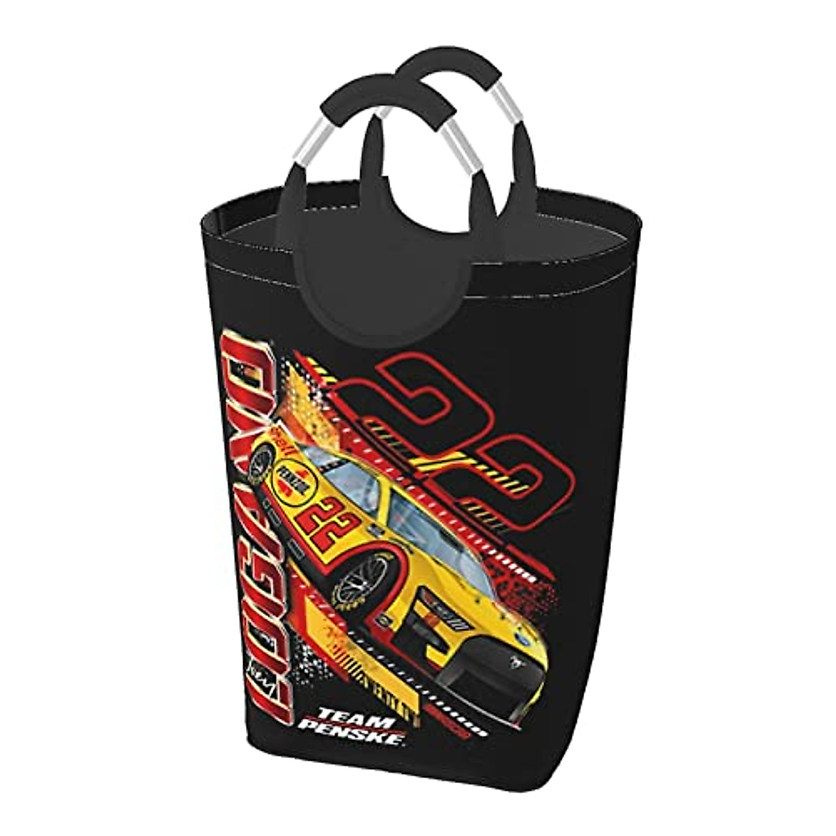 Joey Logano 22 Large Laundry Basket Laundry Hamper Bag Washing Bin Clothes Bag Collapsible Tall with Handles Waterproof Bathroom College Essentials Storage for College Dorm, Family