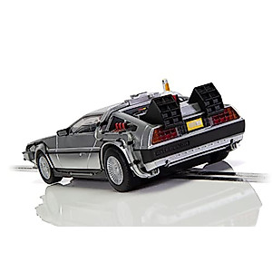 Scalextric Back to The Future Part II Delorean 1:32 Slot Race Car C4249, Silver