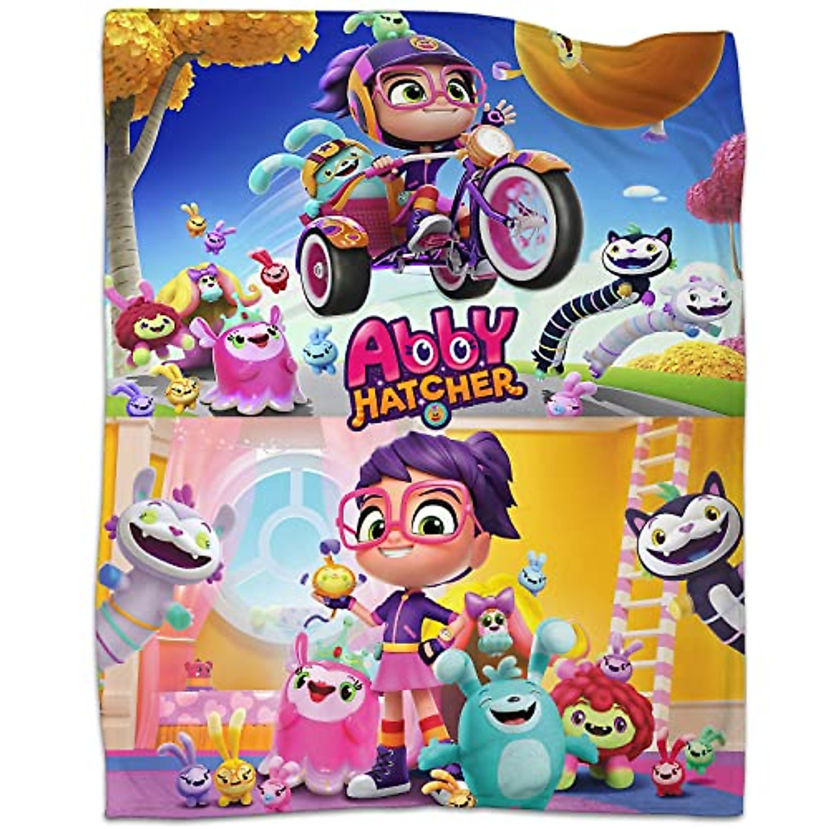 GOKSOY NIAXAUYT Cartoon Printing Throw Blanket All Seasons Flannel Fleece Blanket Soft and Warm Plush Blankets for Couch Sofa Bed Camping Travel 40''x50''