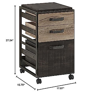 Bush Furniture 3 Drawer Mobile Pedestal