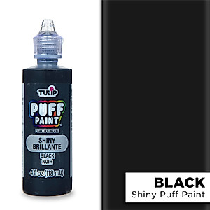 Tulip Dimensional Fabric Paint 41401 Dfpt 4Oz Slick Black, 4 Fl Oz (Pack of 1)