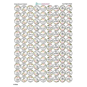 Bridal Shower Favors 324 Mini Candy Stickers Floral 0.75 Inch Tiny Decoration Labels