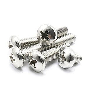M8 Phillips Pan Head Machine Screws A2 Stainless Steel Thread Length 12 to 100mm,Pack 10-Piece (M8 x 12mm)