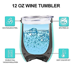 LEADO Teacher Gifts for Women, Teacher Appreciation Gifts - Funny Thank You Gifts, Christmas, Birthday Gifts for Teachers - It Takes a Big Heart to Shape Little Minds Wine Tumbler, 2 Pack