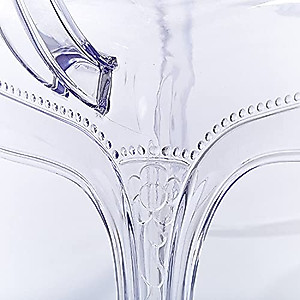 2xhome - Belle Style Ghost Chair Ghost Armchair Dining Room Chair - Armchair Lounge Chair Seat Higher Fine Modern Designer Artistic Classic Mold (Clear Jorge x1)