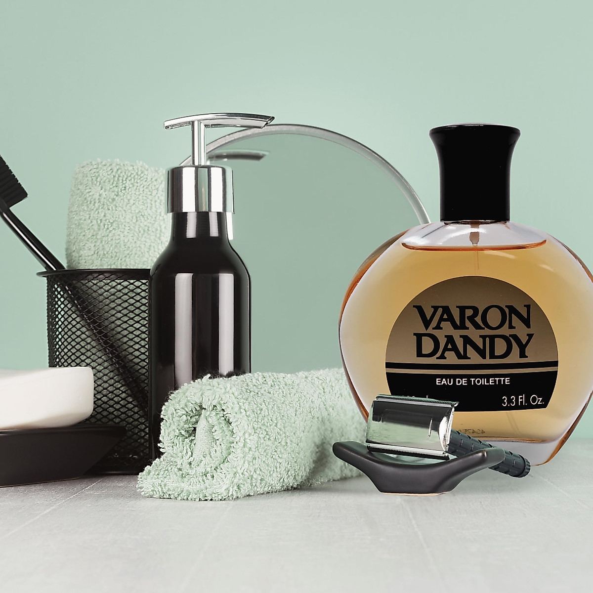VARON DANDY Men's Classic Eau de Toilette, Woody & Spicy, Refreshing, Invigorating, Fresh Scent 3.3oz