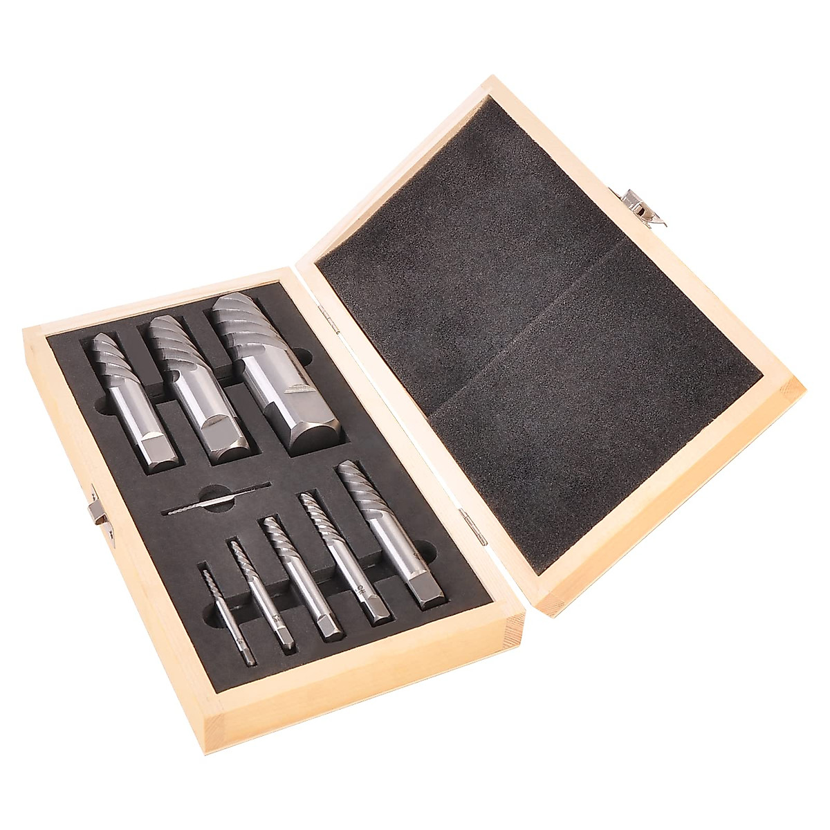 WINMAX TOOLS AUTOMOTIVE 9PCS Jumbo Screw Extractor Set Bolt Stud Pipe Remover Easy Out 5/64 to 1-1/16