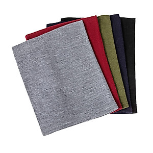 Villand 100% Merino Wool Neck Gaiter for Men and Women, Double Layer Seamless Neck Warmer for Skiing Cycling & Winter Sports (Black)