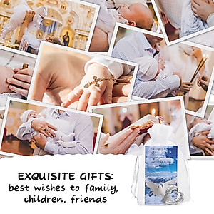 10 Sets Memorial Angel Sign Coins Set Memorial Metal Wing Pocket Token Heart Lucky Angel Charm with Peace Dove Sign Poem Cards White Organza Bags Present for Family Friends