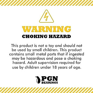(4 Qty) PGN - 99502HNR Snap Ring & Sealed Ball Bearing - 5/8"x1-3/8"x7/16" - Replacement for Go Kart - Wheel Hub - Mini Bikes and Lawn Mowers