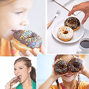 Mini Donut Maker Machine, Electric Non-Stick Donut Maker Machine for Makes 7 Doughnuts, Kid-Friendly Breakfast, Snacks, Donut Print Desserts & More for Home and Travel Use