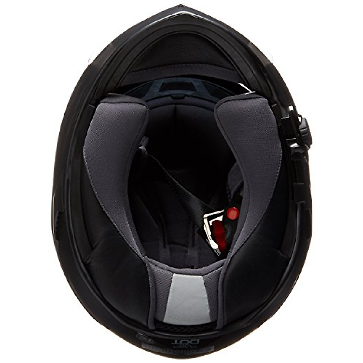 Torc T14B Bluetooth Integrated Mako Full Face Helmet with Flag Graphic (Flat Black, Large)