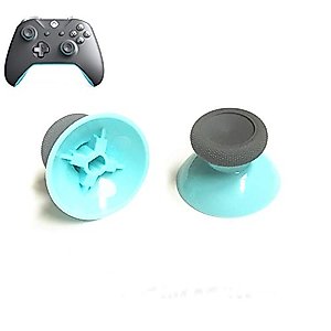 2 PCS Replacement Analog Thumbstick Cover Case Joystick Thumb Sticks Caps for Xbox ONE, Xbox ONE S Slim, Xbox ONE X PS4 Controller (Sky Blue)