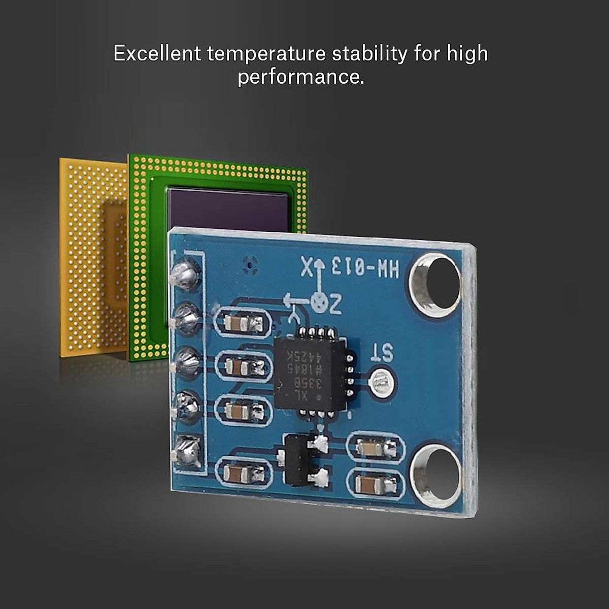Accelerometer Module ADXL335(Welded), for , 3 Axis Tilt Angle Sensor, Small Size, Thin, Low Power Consumption, Measuring Static Gravitational and Dynamic Acceleration
