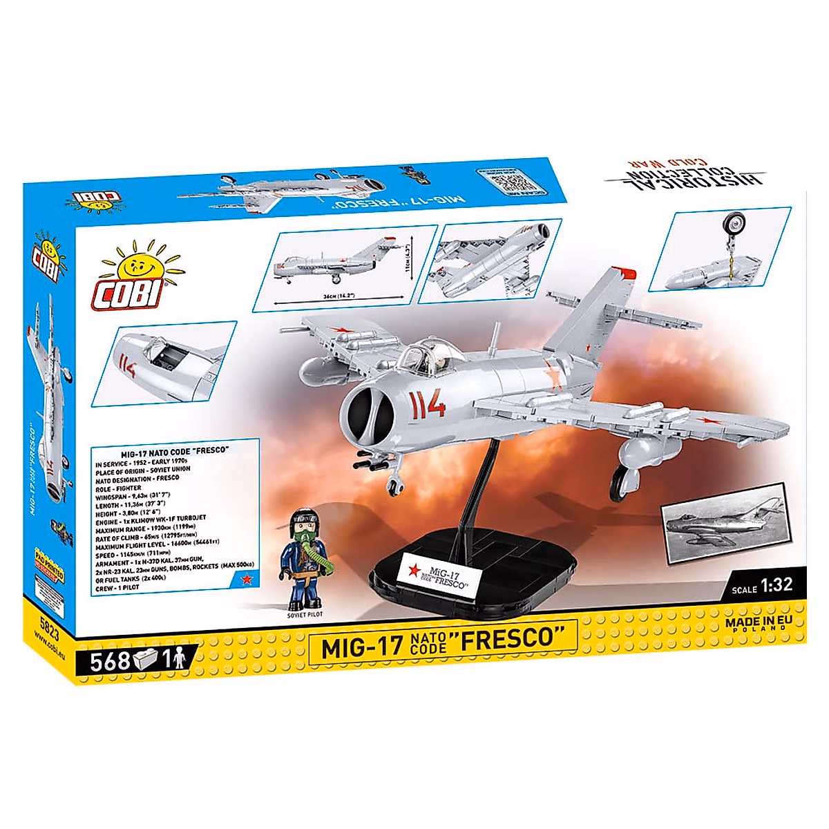 COBI Historical Collection Cold War MIG-17 Fresco (5823)