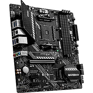 MSI MAG B550M Bazooka Gaming Motherboard (AMD AM4, DDR4, PCIe 4.0, SATA 6Gb/s, M.2, USB 3.2 Gen 1, HDMI/DP, Micro-ATX)