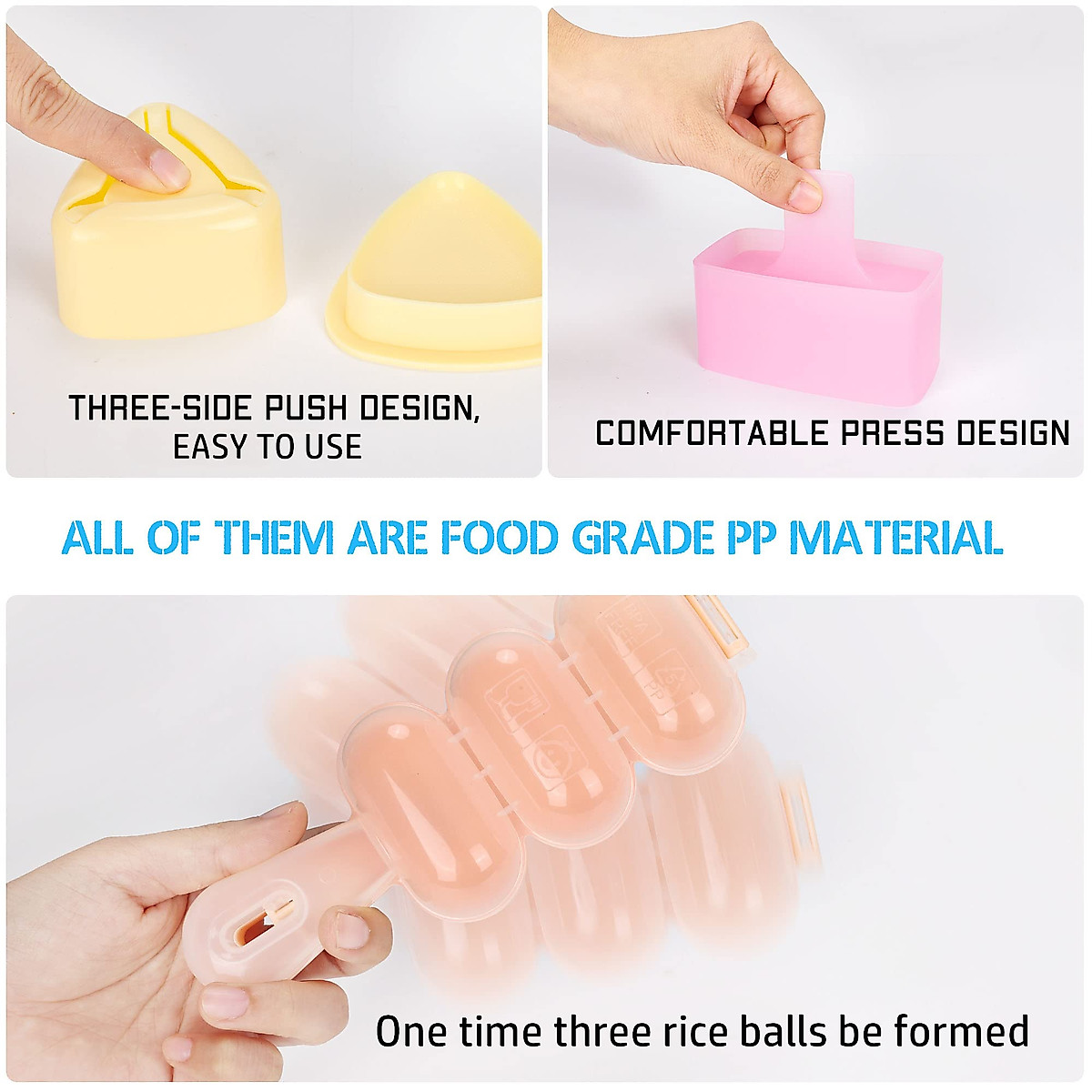 FUNGYAND Sandwich Cutter Set, 52 in 1 Bento Box Accessories Kit Includes Sandwich Cutters, Fruit Cutter, Food Picks, Silicone Cups, Musubi Maker, Rice Ball Maker, Complete Bento Lunch Box Supplies