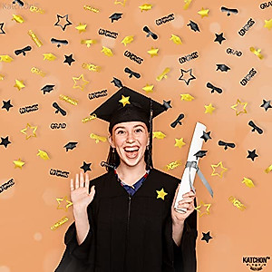 Congrats Grad Graduation Confetti 2023 - Pack of 1300 | Black and Gold Graduation Party Decorations 2023 | Congrats Grad confetti, Graduation Table Decorations | Class of 2023 Graduation Decorations