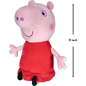 Peppa Pig Plush, 8 Inches - Soft and Squishy Stuffed Animal from The World of Peppa Pig - Toy Gift for Toddlers & Kids