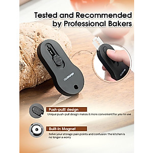Bread Lame, Magnetic & Reusable Bread Lame Dough Scoring Tool, Bread Lame Blades Tool, Anti-Slip Handle with Long Retractable Razor, Sourdough Scoring tool for Bread Making, Bread Scoring Tool