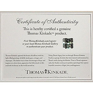 Thomas Kinkade Reflections of Faith 14" x 14" Gallery Wrapped Canvas Art | Frameless Room Wall Art | Certificate of Authenticity Included