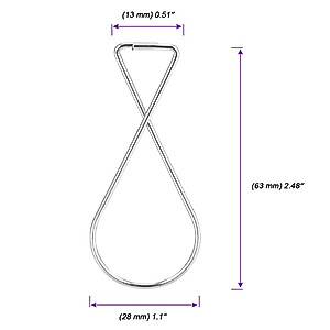 JOIKIT 200 Pack Ceiling Hook Clips, T-bar Ceiling Tile Clips, Drop Ceiling Hanger Hooks for Office, Classroom, Home and Wedding Decoration from Suspended Tile, Grid, Drop Ceiling