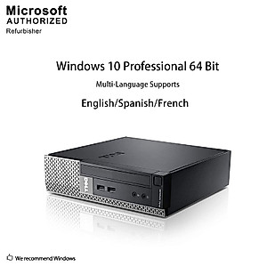 Dell OptiPlex 7010 Ultra Small Space Saving PC Desktop Computer, Intel i5, 8GB RAM 500GB HDD, Windows 10 Pro, 24 LCD Monitor, New 16GB Flash Drive, Keyboard & Mouse, DVD, WiFi (Renewed)