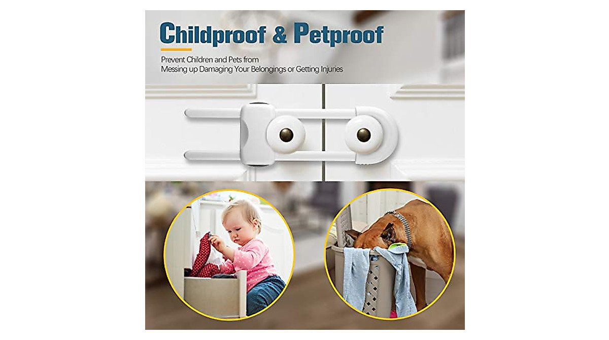 6PCS Child Safety Cabinet Locks for Drawers & Cabinets
