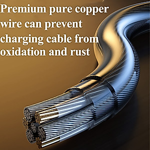 Led USB C Charging Cable 2 Packs 6FT Light Up Type C Charging Cord Fast USB C Charger Compatible with Samsung Galaxy S21 S20 S10 S9 S8 Note 20,LG V30 V20 G6 (6ft,Blue& Red)