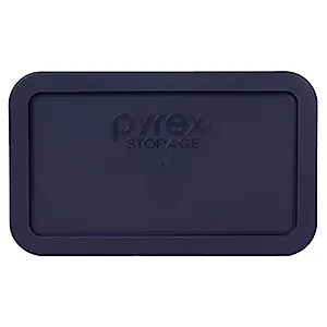 Pyrex Blue Oblong Plastic Storage Cover 4.8 Cup 7214-PC
