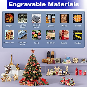 SCULPFUN S6 Pro Laser Engraver, 60W Laser Engraving Machine for Wood and Metal, Acrylic, 5.5W Output Power DIY Laser Cutter, Logo and Pattern Laser Marking Machine, Gifts for Him (S6 Pro Engraver)