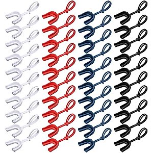 Seematn 40 Pcs Strapped Mouth Guard Football Mouthguard with Strap Youth Boxing Sports Mouthpieces Adult Youth Kids Mouthguard for Basketball Lacrosse Hockey Wrestling