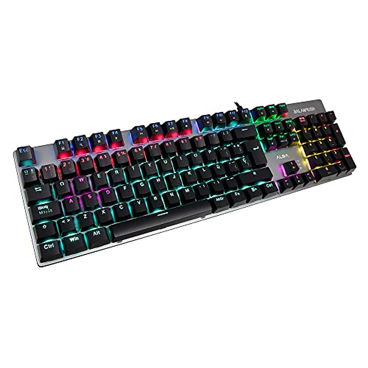 BALAM RUSH, Azender Series, Alaba - KG745, RGB, Blue Switch, Mechanical Keyboard, Black,