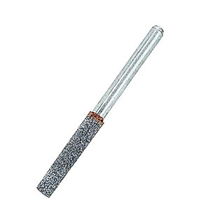 FAMKIT 3Pcs Grinding Stone Set 4mm 5/32in Diamond Chainsaw Sharpener Burr Stone File Sharpening Tool for Rotating Tool