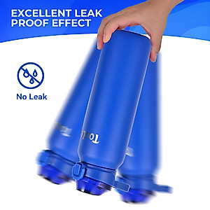 32oz Insualted Water Bottle, 316 Stainless Steel Water Bottle for Cold and Hot Drinks,Sports Water Bottle,Double Wall Vacuum Insulation,Spout,Leak Proof-Thermos Water Bottle Flask 1Pack (Blue)