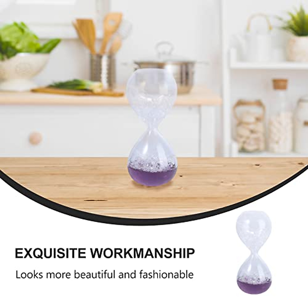 UPKOCH Hour Glass Timer- Ornament Desk Classroom Foam Sandglass Mins/Hourglass Play Home Sensory Dream Glass Mixed Covered Birthday Bedroom for Oil Clock Singing Bubble Water Wiggler