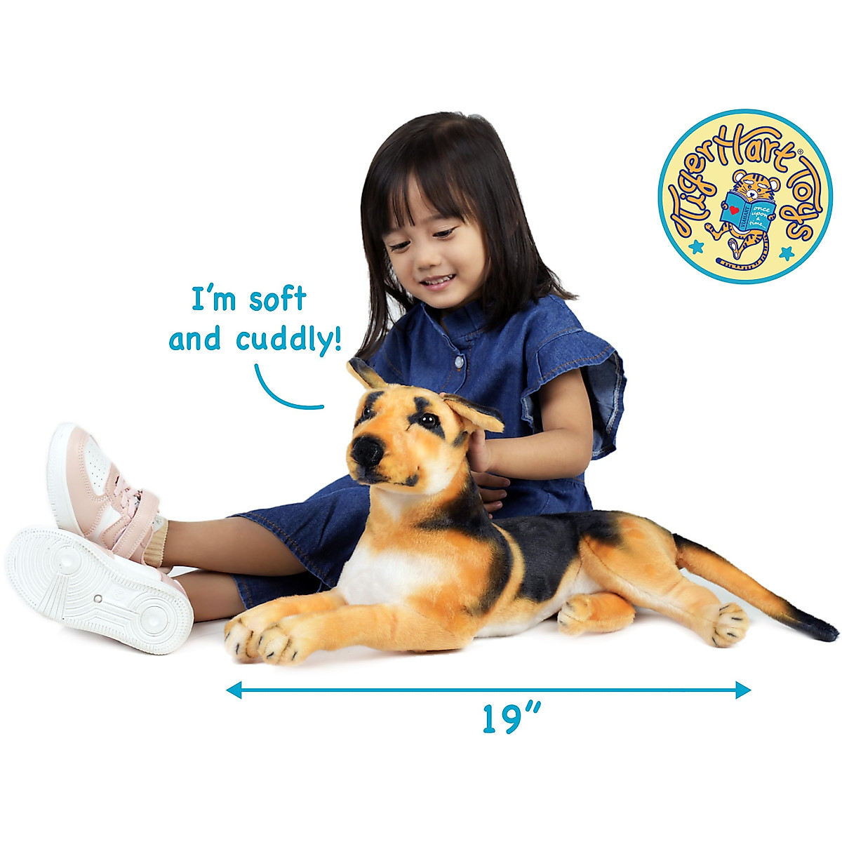 TigerHart Hero The German Shepherd - 19 Inch Stuffed Animal Plush Dog