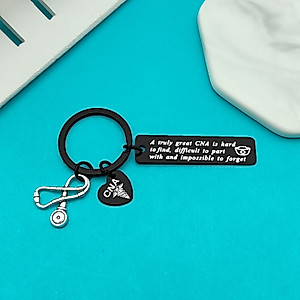 for CNA Gifts Keychain Certified Nursing Assistant Gifts A Truly Great CNA is Hard to Find Keychain Christmas Birthday Retirement Leaving Gifts Nurse Week Gifts CNA Appreciation Gifts